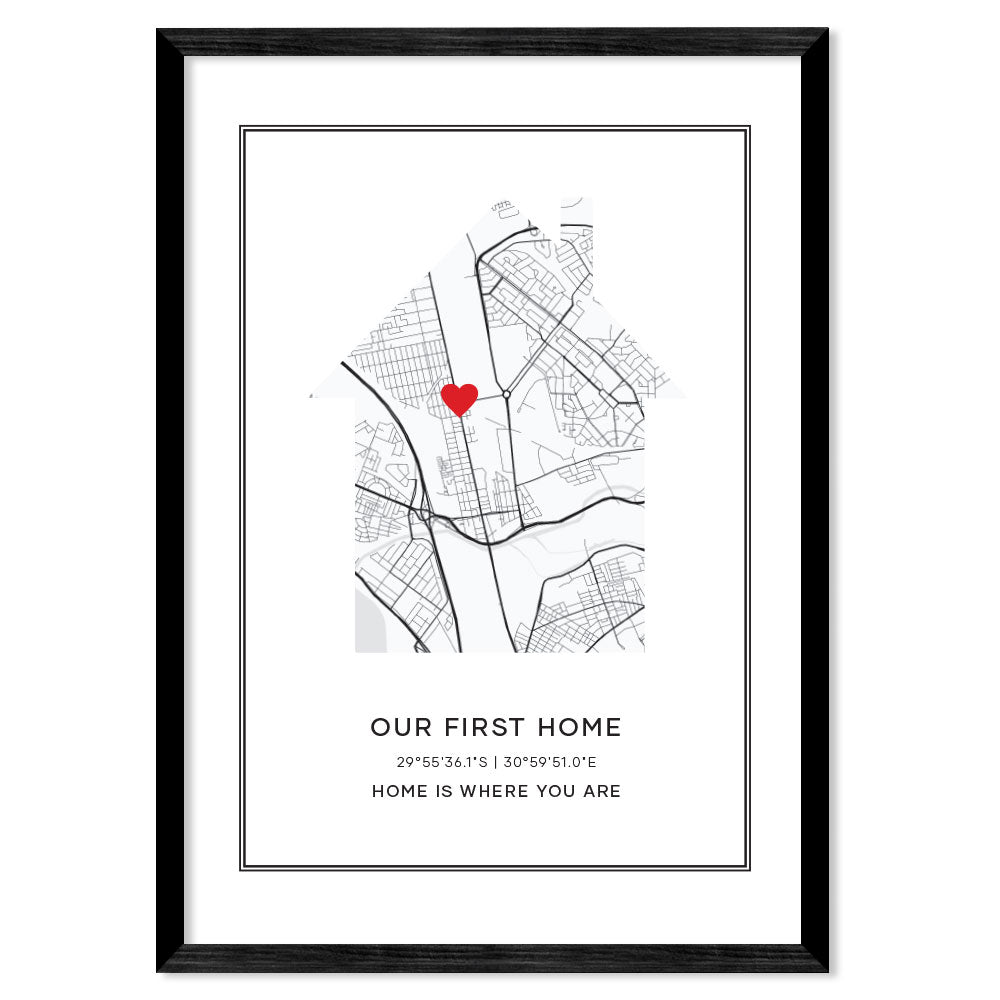 Personalised City Map Art Poster | Shop Online – Georgie & Moon