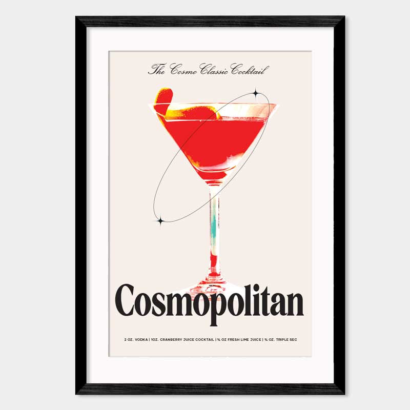 Cosmopolitan cocktail Poster | Shop Online Georgie and Moon – Georgie ...