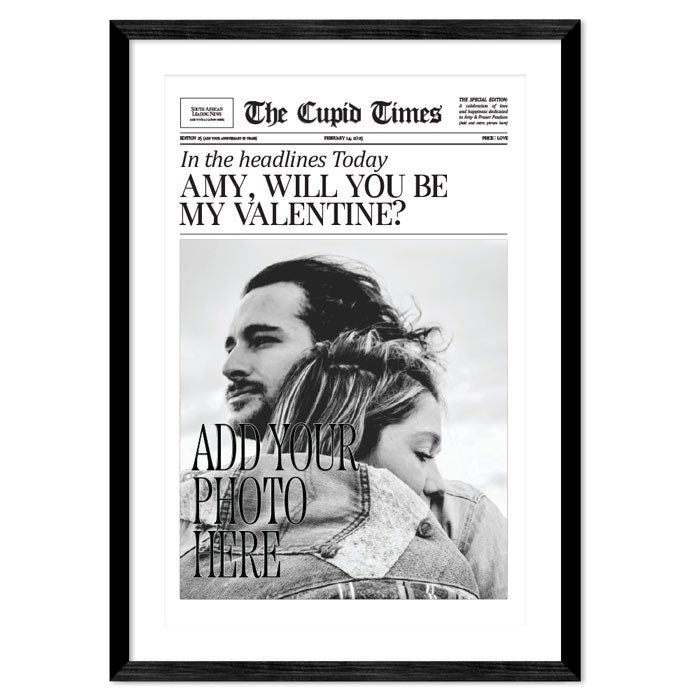 Personalized Newspaper with Photo and Editable Text – Georgie & Moon