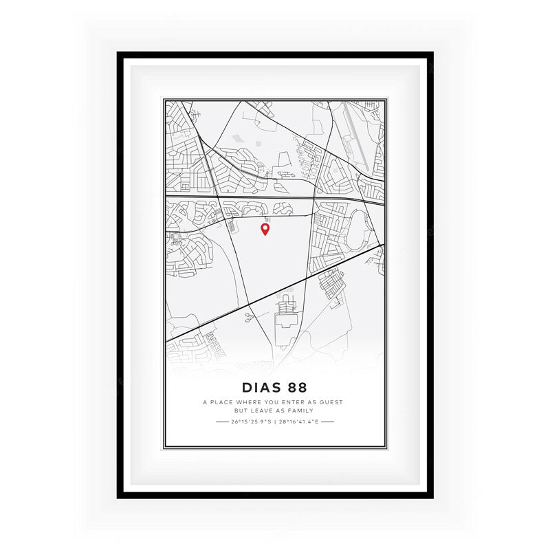 Personalised City Map Art Poster | Shop Online – Georgie & Moon