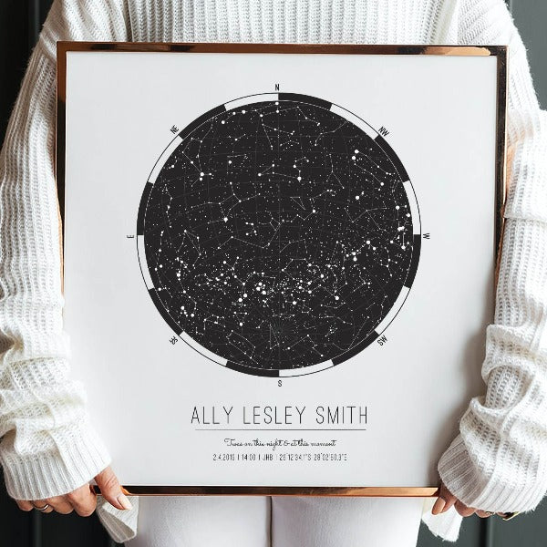 Personalised Star Map – Georgie & Moon