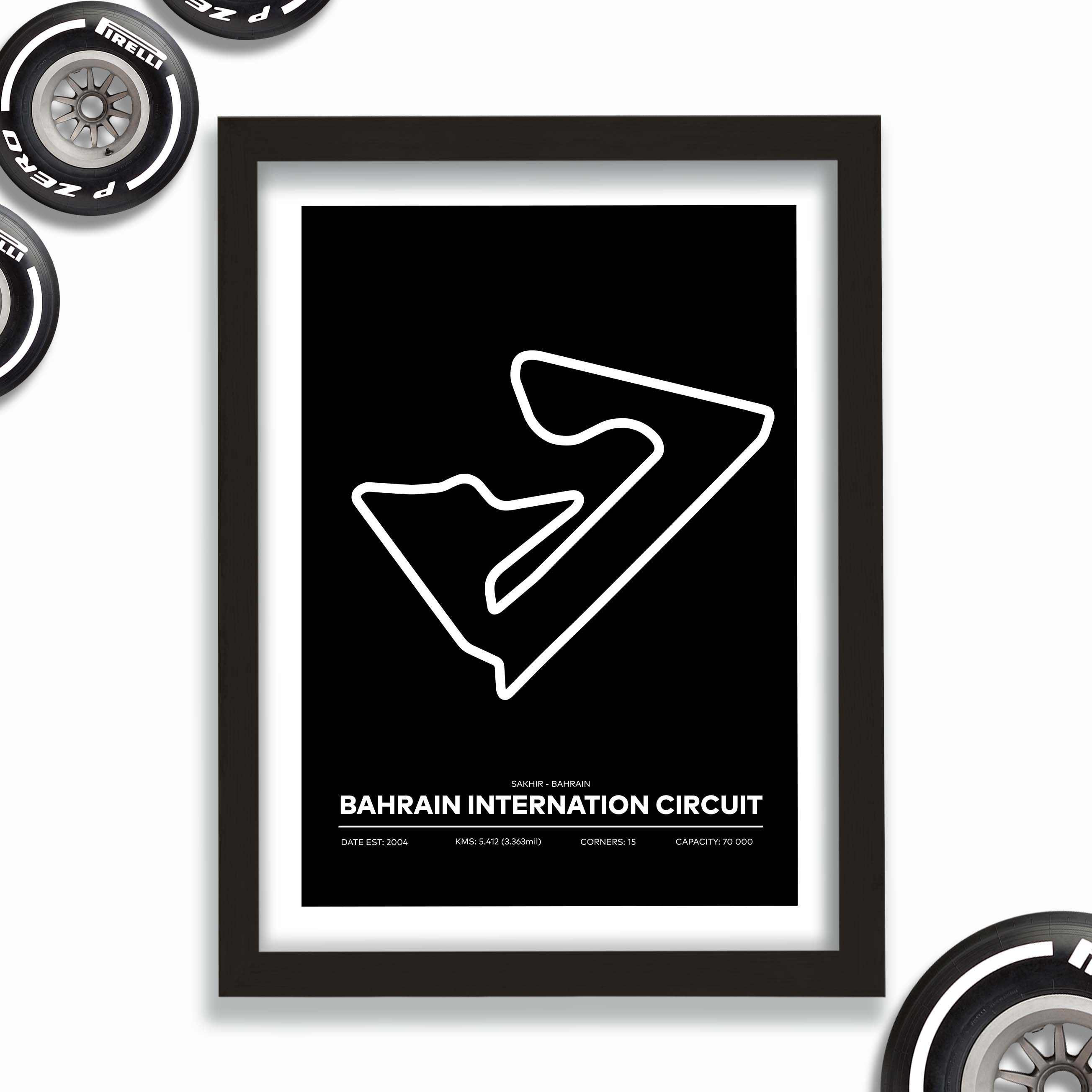 Formula Bahrain International Circuit Poster – Georgie & Moon