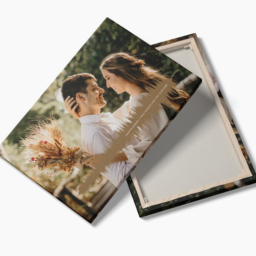 Personalised Photo Sound Wave Canvas – Georgie & Moon